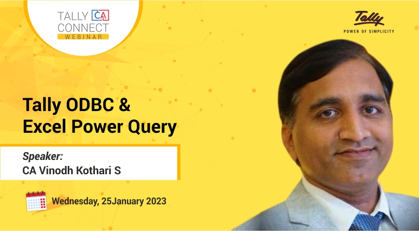 Tally ODBC & Excel Power Query - Tally Solutions Tally ODBC & Excel Power Query - Tally Solutions