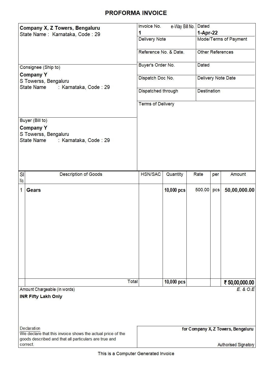 How To Generate Proforma Invoice In TallyPrime Tally Solutions